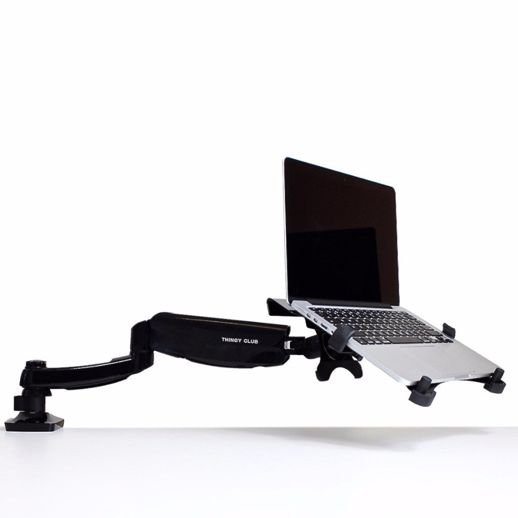 GS - 2 In 1 Adjustable Laptop Or Monitor Desktop Mount - Thingy Club